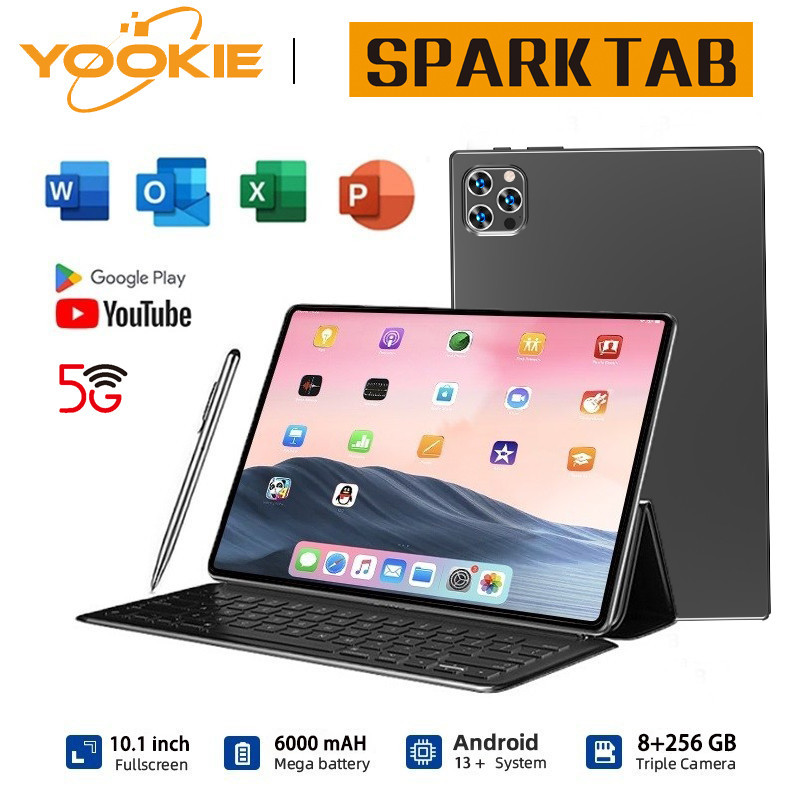 YOOKIE 5G Android Tablet 10-inch SPARK TAB Android 13 8GB+256GB 6000mAh ...