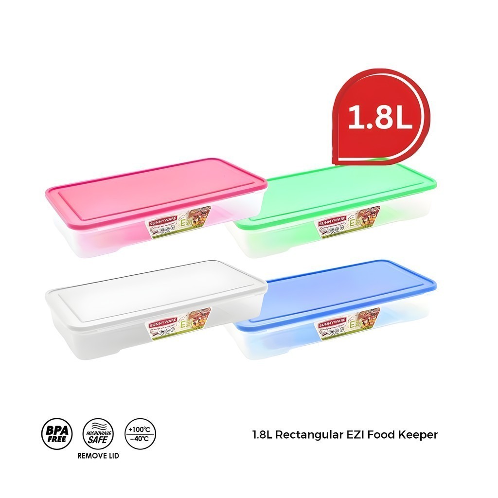 Happy Plastic BUY 1 TAKE 1 1.8L Rectangular Food Keeper /Salad ...