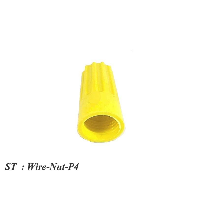 P4 Yellow (20 Pcs) Twisted Cover Connector 14-16 AWG Model Wire-Nut-P4 ...