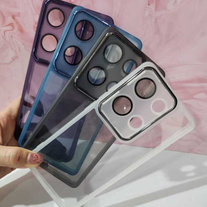 Casing POCO M6 PRO 4G CAMERA TRANSPARENT FRAME ELASTIC FLEXIBLE ...