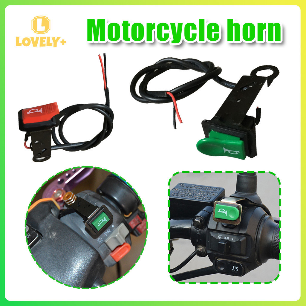 Motorcycle Horn Signal Control Switch Button For ATV UTV Dirt Bike Gio ...