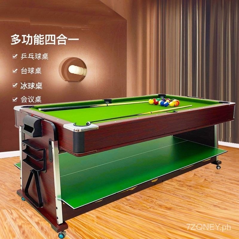 Pool Table Adult Home Use American Four-in-One Billiard Table Multi ...