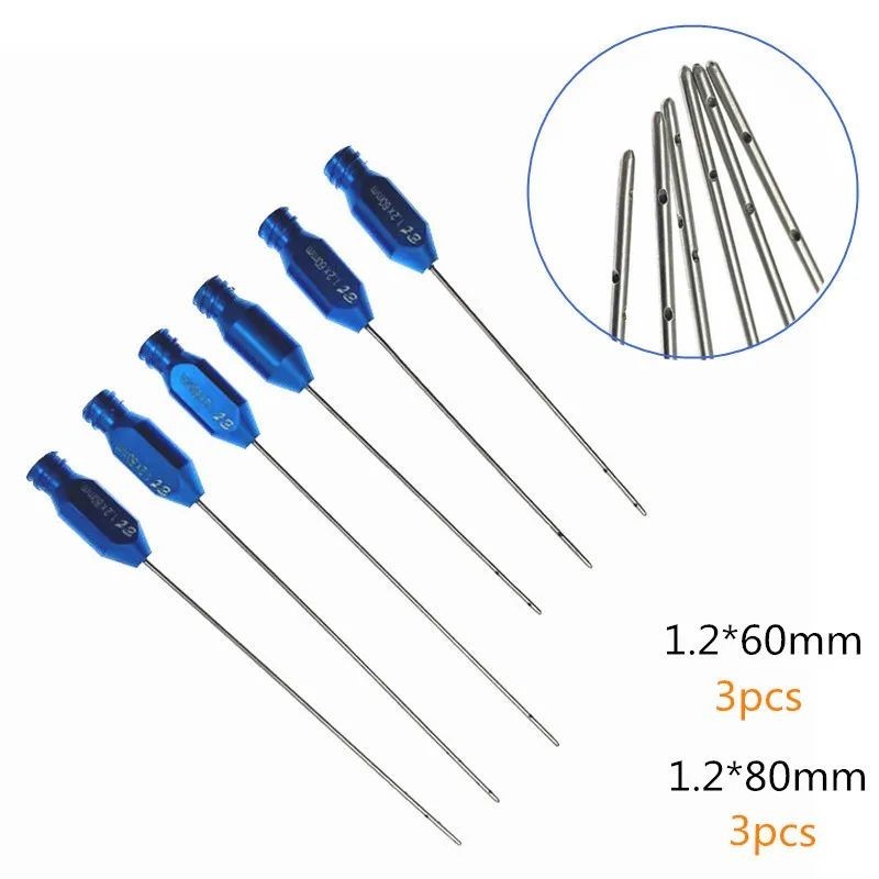 6pcs Liposuction Cannula Facial Liposuction Injection Needles ...
