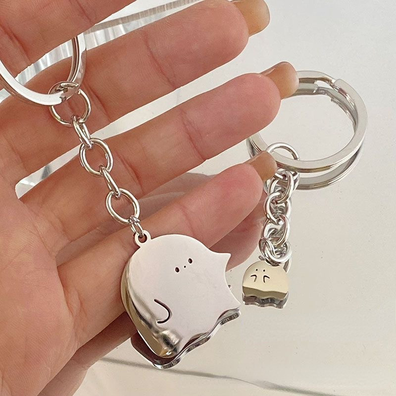 Cartoon Ghost Couple Keychain Cute Pendant Schoolbag Accessories ...