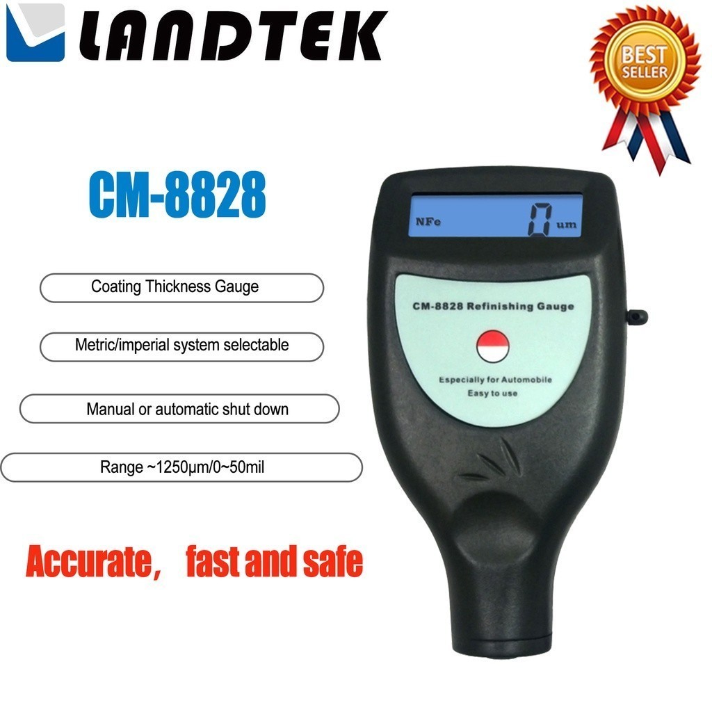 LANDTEK CM-8828 Accuracy Digital Coating Thickness Gauge(F Type) Use ...