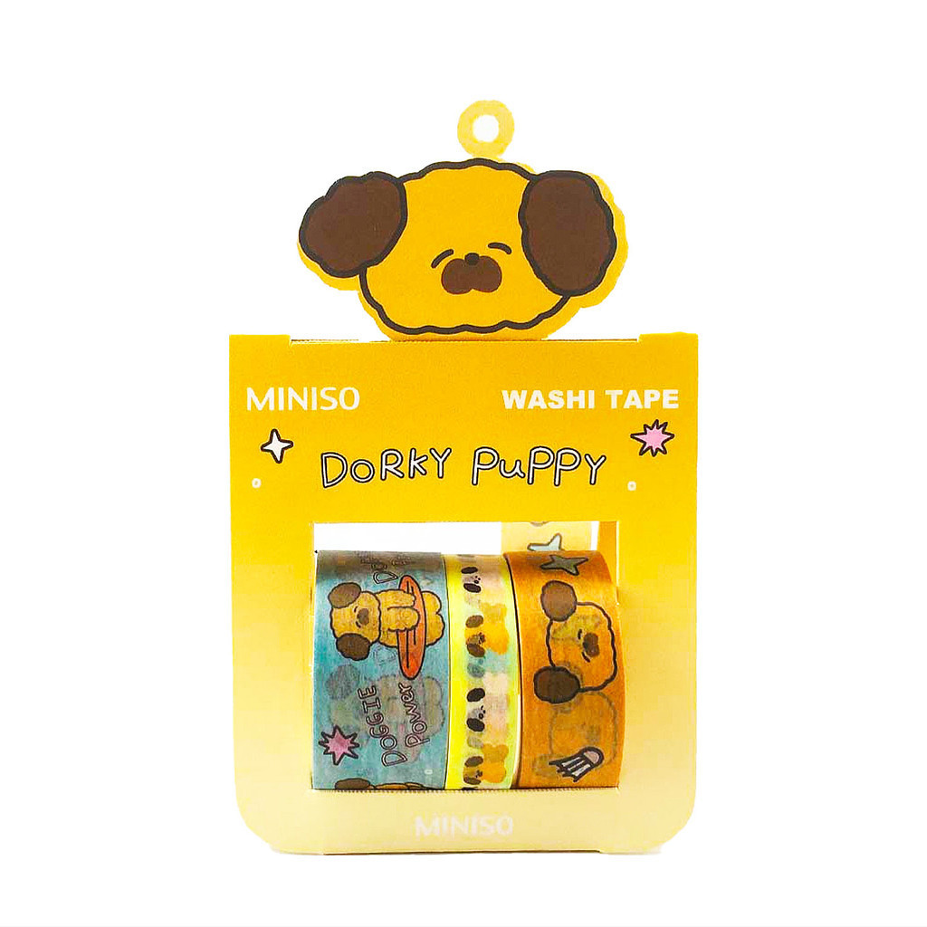 MINISO Doggie Power Collection Moni Washi Tape (3 Rolls) PDQ | Shopee ...