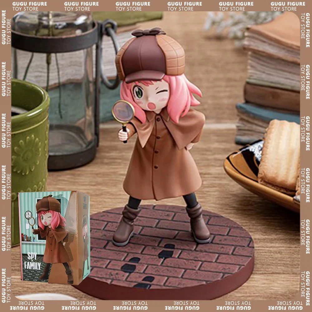13cm SPY FAMILY Figurine Anya Forger Action Figures Detective Uniform ...