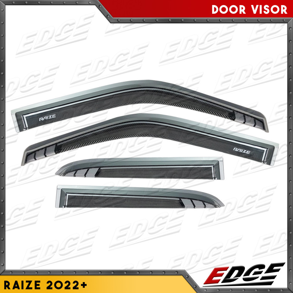 Toyota Raize 2022-2024 Door Visor (2-tone - SBC) // vent window sun ...