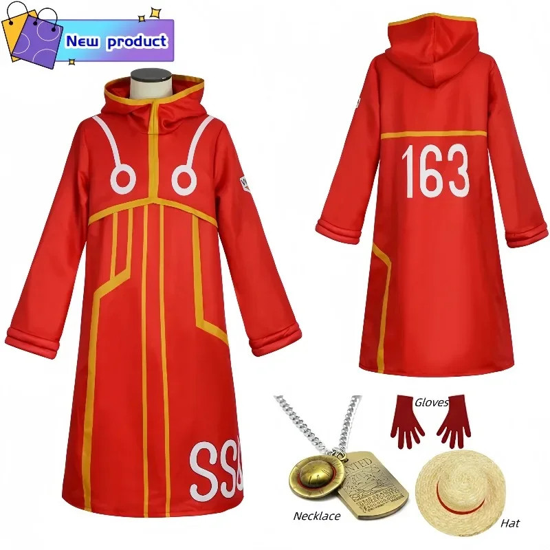 Egghead Island Costume Anime Monkey D Luffy Robe Cosplay Costume 163 ...
