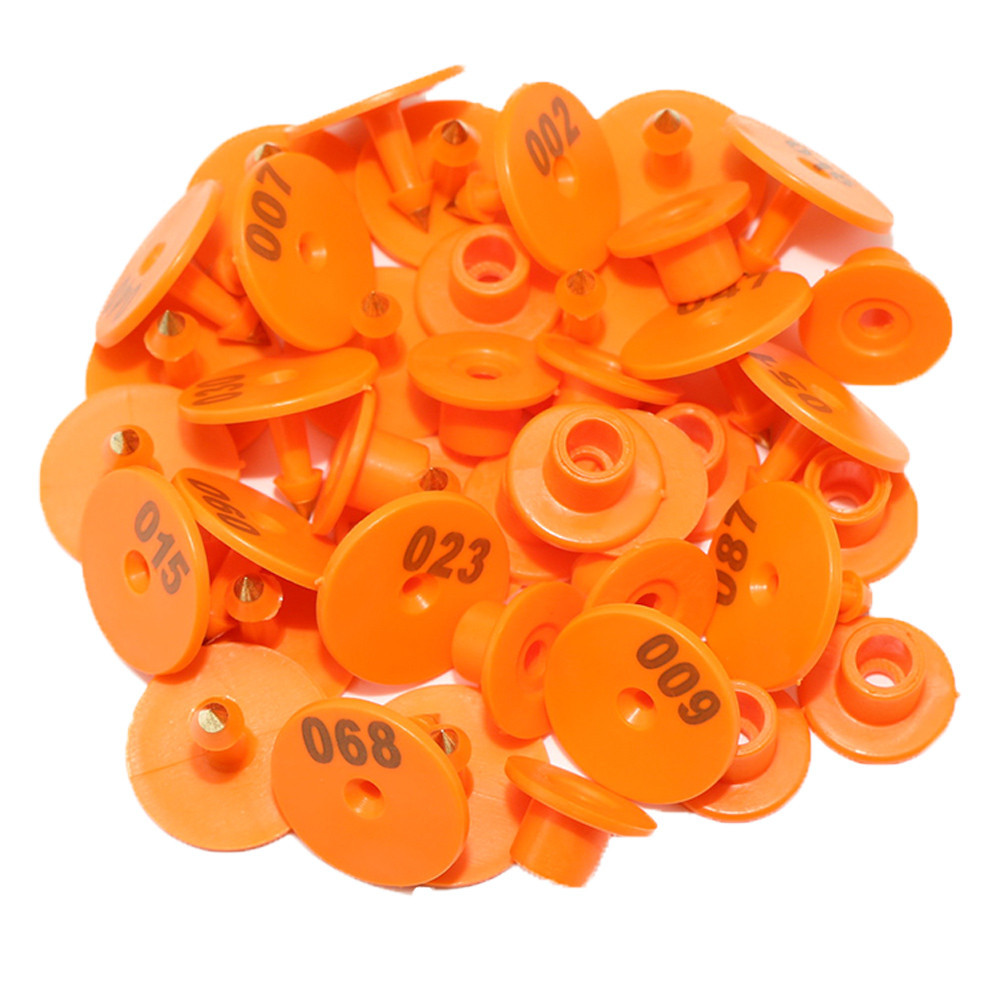 100pcs Customized Number Pig Sheep Rabbit Cattle Ear Tag Signs Copper ...