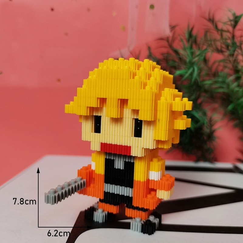 【DUZ】Demon Slayer Building Block Cartoon Anime Nezuko Tanjirou Zenitsu ...