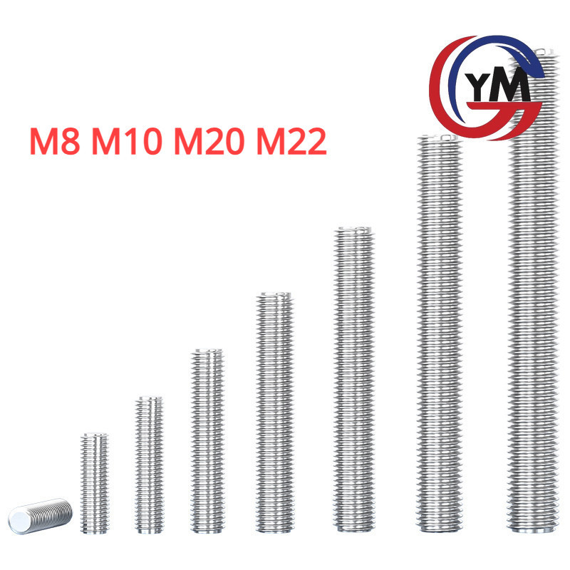 [YHM] 304 Stainless Steel Screw Rod Through Screw Pillar Full Screw ...