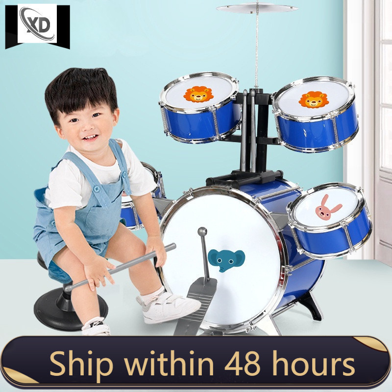 【High Quality】 Jazz Drum Music Instrument Pretend Play Set for Kids ...