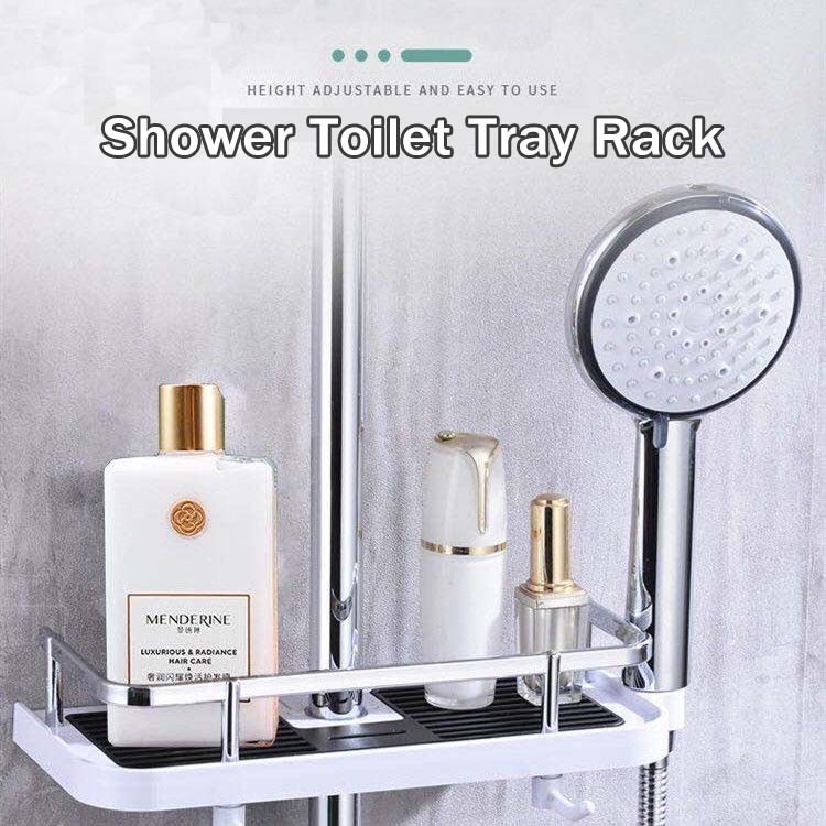 Modern new shower rack home bathroom bathroom lift bracket free punch ...
