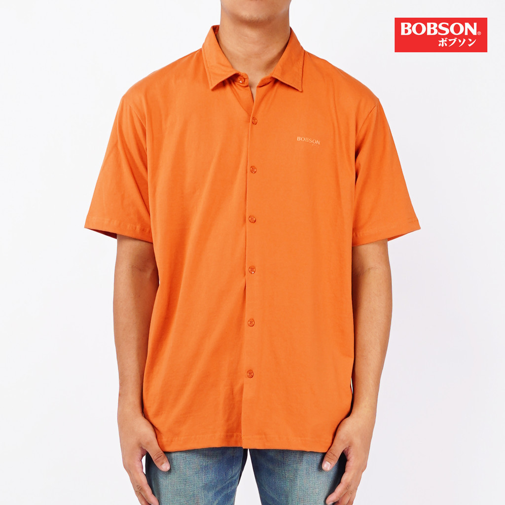 Bobson Japanese Men's Basic Woven Button Down Shirt for Men Trendy Fashion Regular Fit 141981 ...