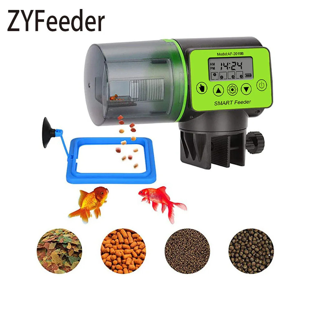 Cool Automatic Fish Feeder Digital Fish Tank Aquarium Electrical ...