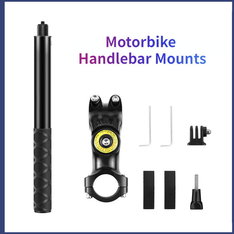 Motorcycle Bicycle Handlebar Bracket for Insta360 X4 X3 GoPro 12 11 10 ...