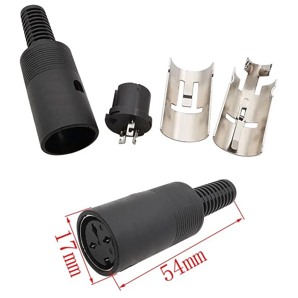 1pcs 3/4/5/6/7/8 pin DIN female plug with plastic handle and female ...