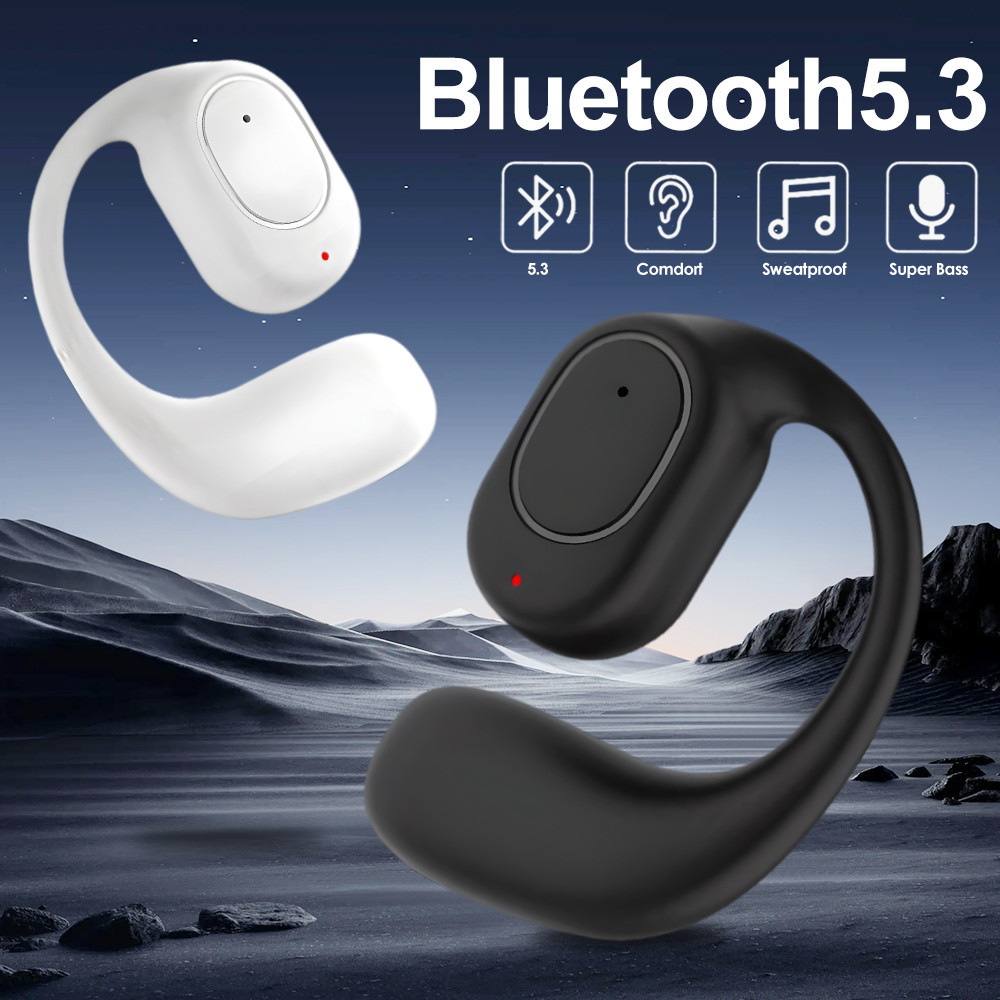 Single Ear Bluetooth 5.3 Headset - HiFi Stereo Noise Reduction Headset ...