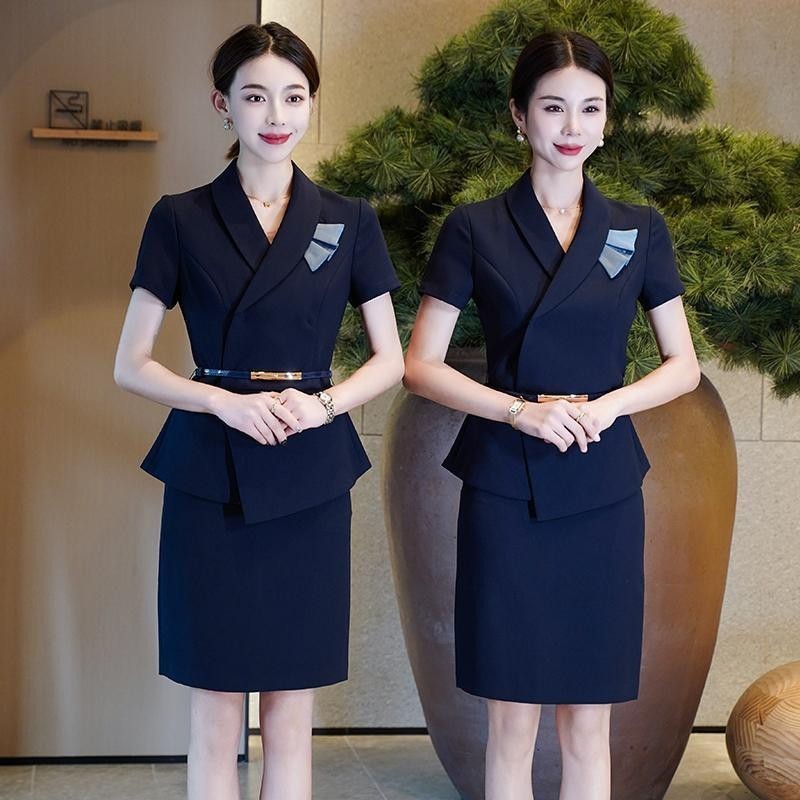 c0702-Short sleeved professional suit for women in summer, new hotel ...