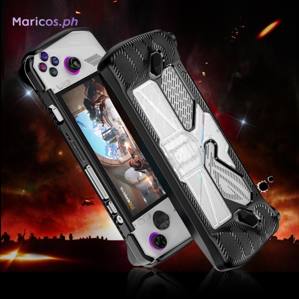 Game Console Cover with Bracket Protective Case Shockproof for Rog Ally ...