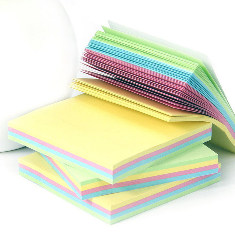 3*3 inch 100 sheets FLUORESCENT COLOR STICKY NOTES SCHOOL SUPPLIES ...