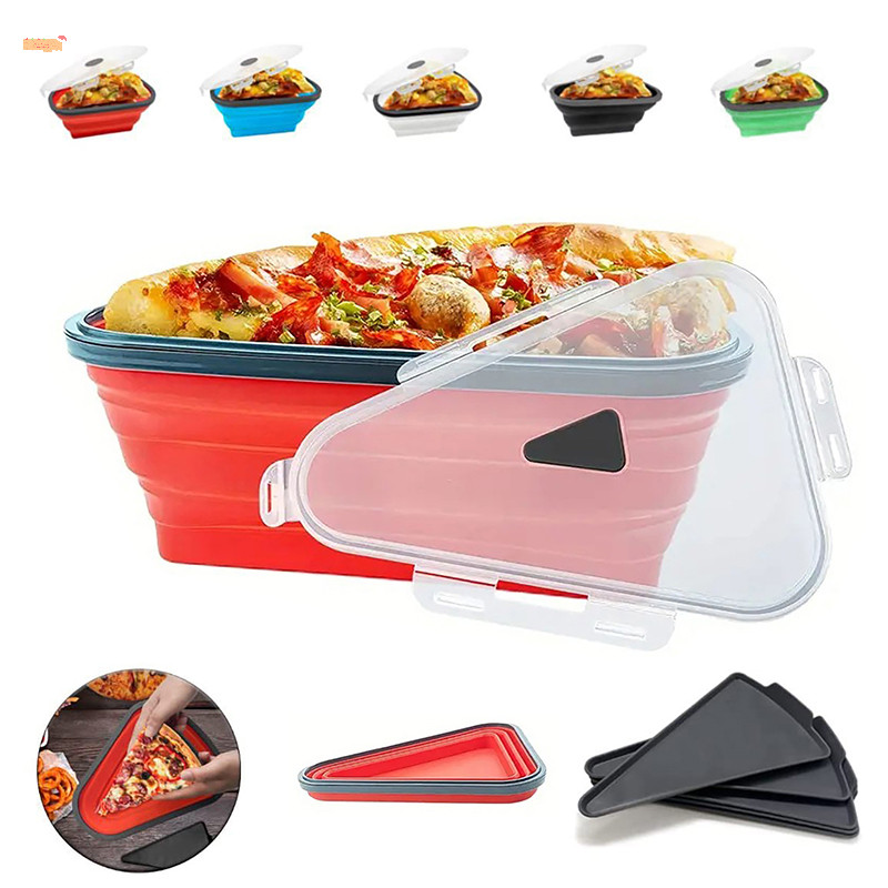 Sweet Pizza Storage Container With 5 Microwavable Trays Reusable ...