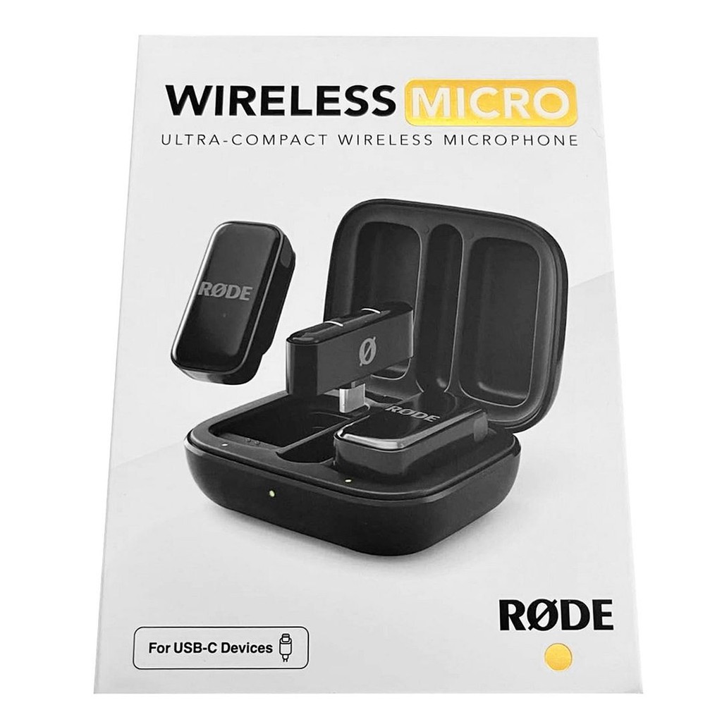 RODE Wireless Micro Ultracompact Wireless Microphone System (Black, USB ...