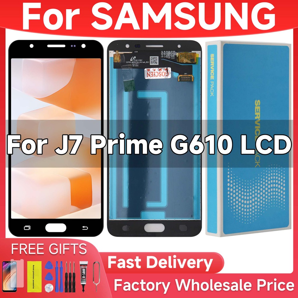 LCD For Samsung Galaxy J7 Prime G610 G610F SM-G610Y Display Touch Screen Digitizer Assembly ...