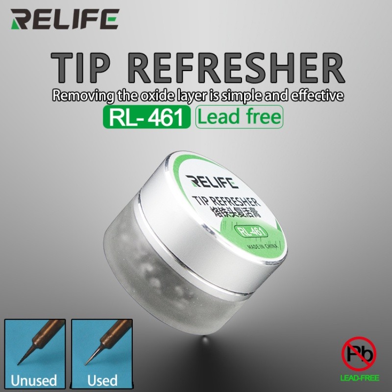 RELIFE RL-461 Soldering Iron Tip Cleaner Refresher For Remove The Oxide ...