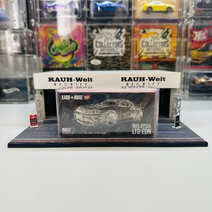 Mini GT x Kaido House KHMG125 LTD EDN Nissan Skyline R34 Katsu Orange ...