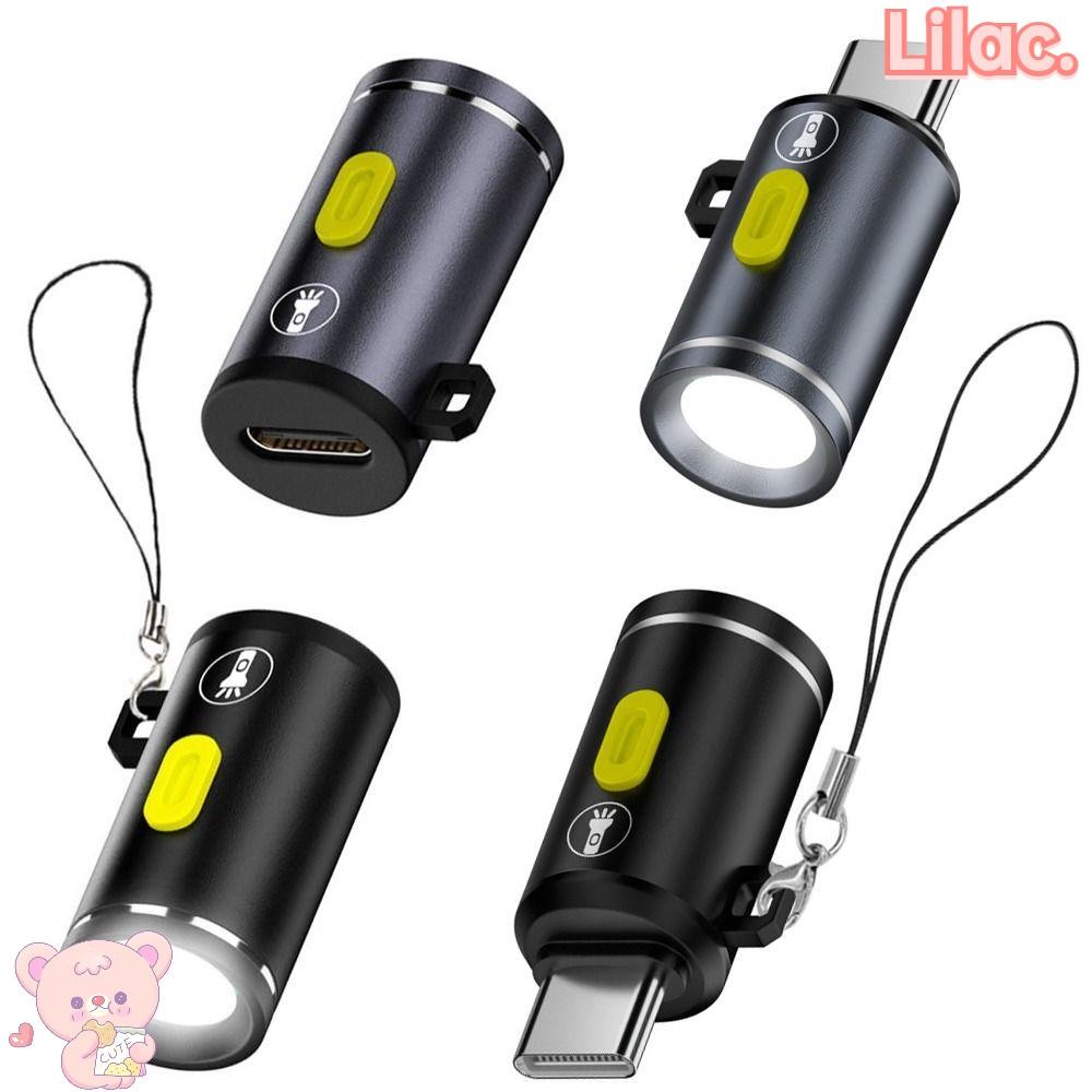 LILAC Type-C Mini Flashlight, 230 High Lumens with Lanyard USB C ...