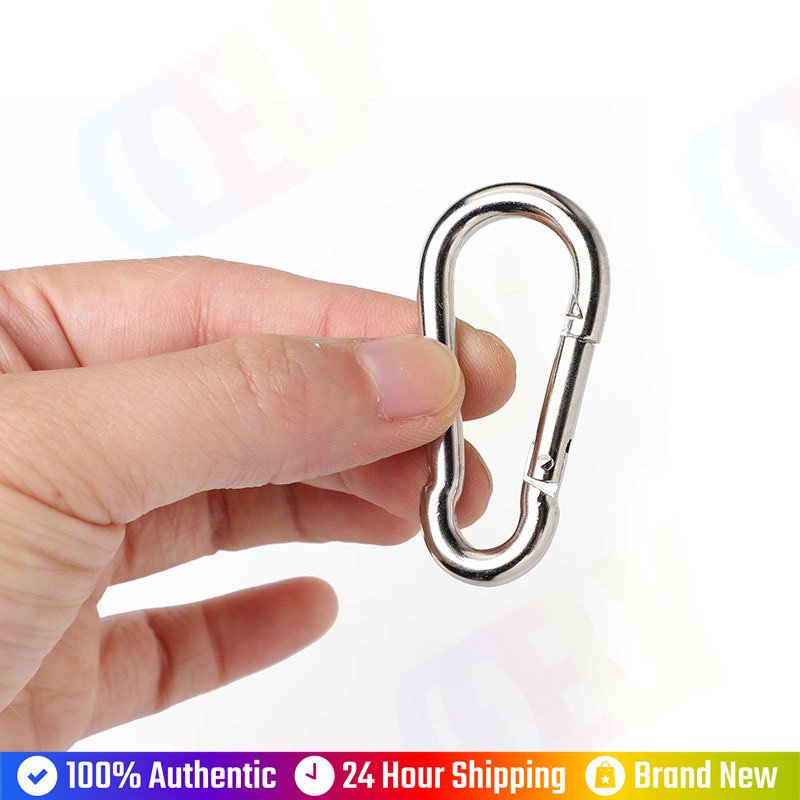 80mm 304 Stainless Safety Snap Hook Stainless Carabinner Eye Bolt ...