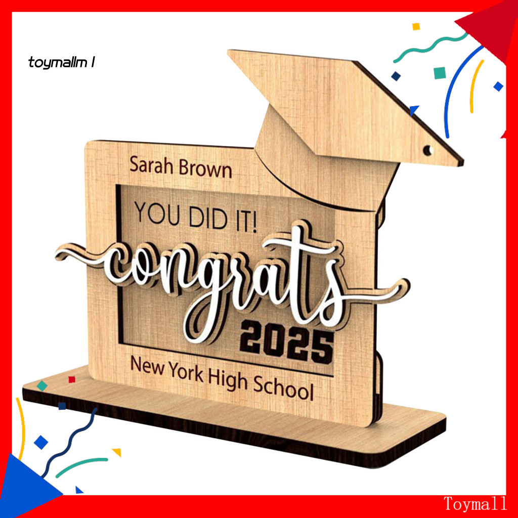 [TM] Sustainable Plywood Graduation Frame Degree Photo Clip Frame Class ...
