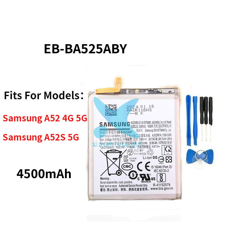 EB-BA525ABY 4500mAh Replacement Battery For Samsung Galaxy A52s 5G ...