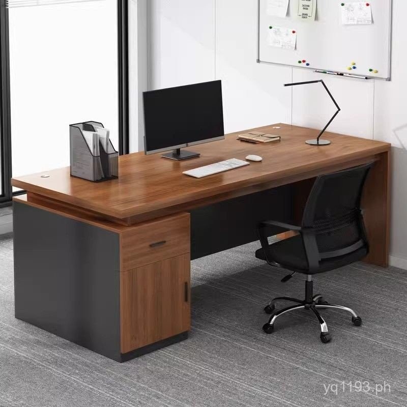 Executive Single Person Employee Office Simple Desk Chair Desktop ...