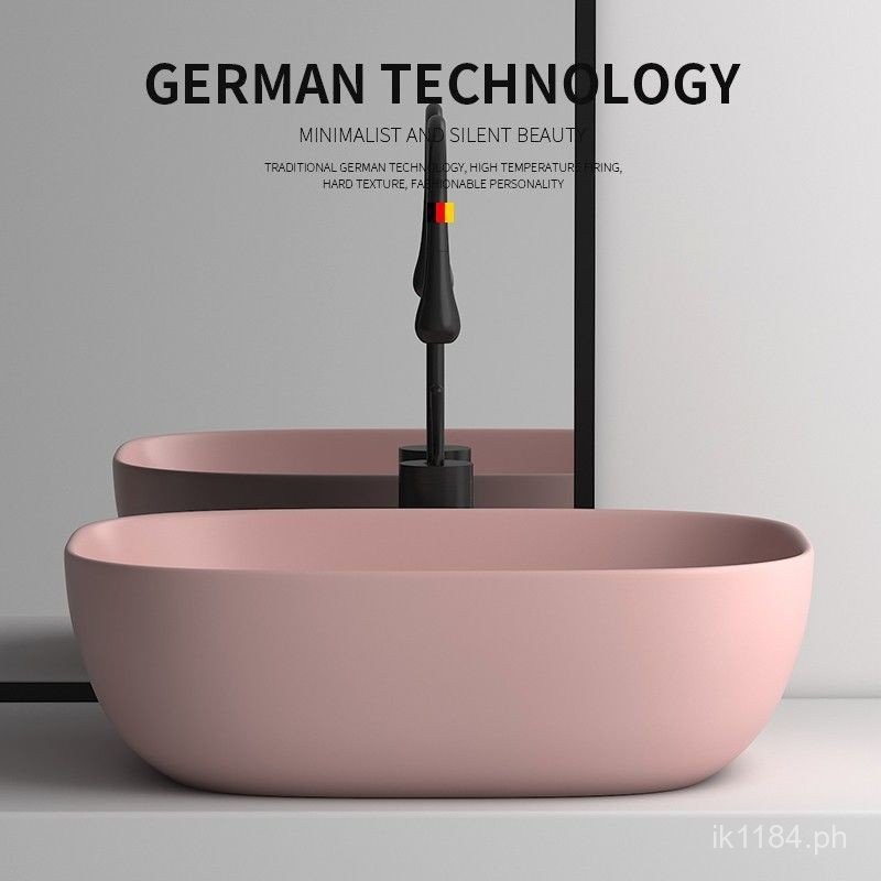 Designer Wash Basin Personalized Creative Ceramic Pink Balcony Sink ...