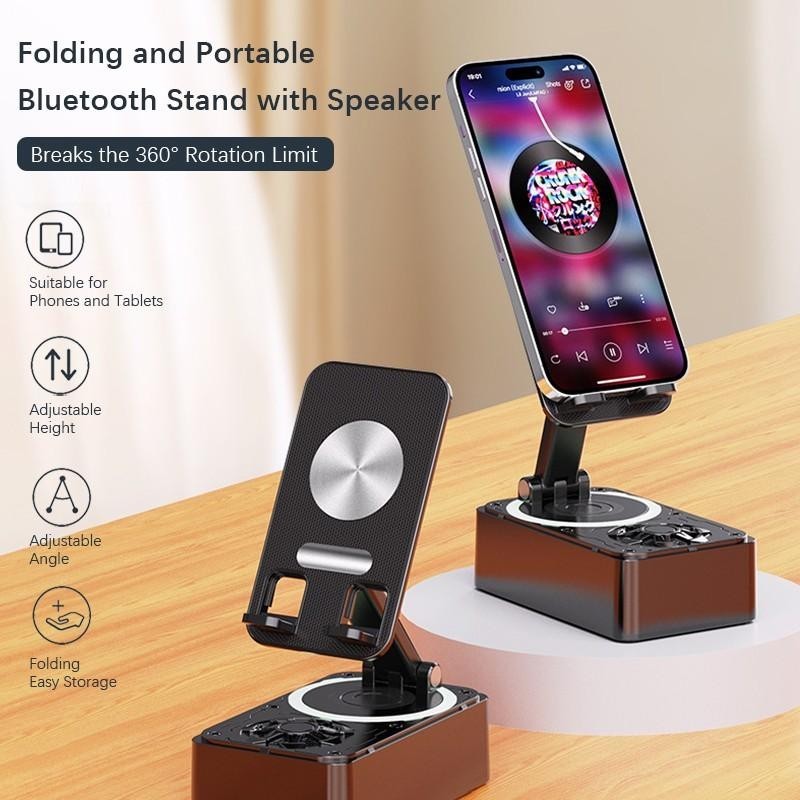 Foldable Desktop Live Stand Multi-function 4-In-1 Power Bank Bluetooth ...