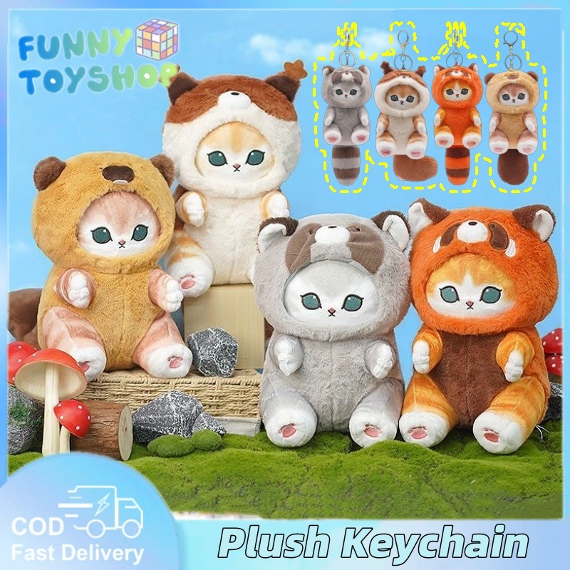 Mofusand Plushies Doll Cute Shark Cat Kawaii Fox Raccoon Long Plush ...