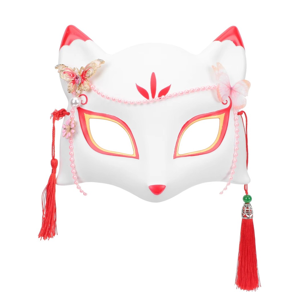 Japanese Traditional Masks Japanese Anime Fox Mask Fox Cosplay Mask ...