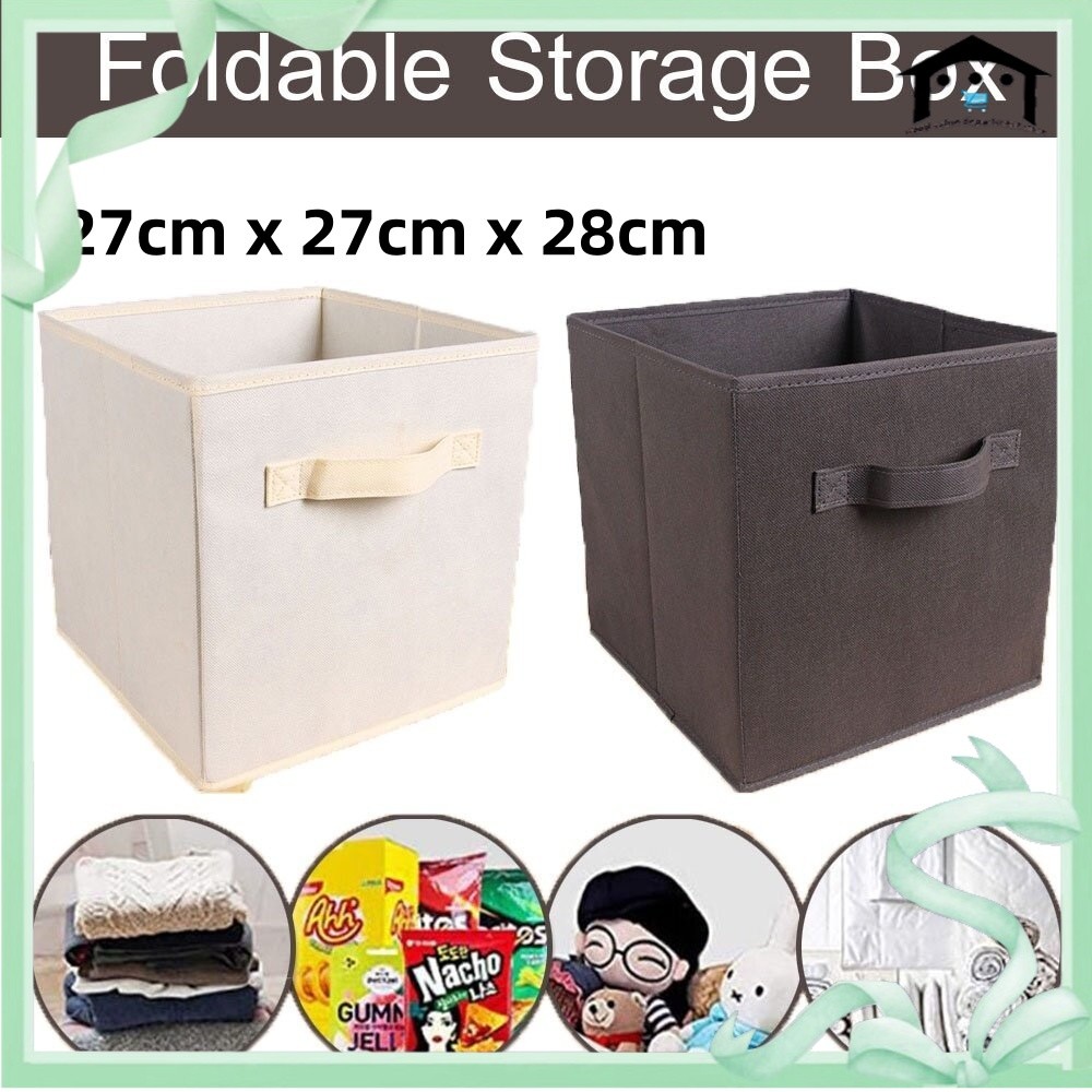 Foldable 30x30x30cm Storage Box Organizer No Cover Closet Cubes ...