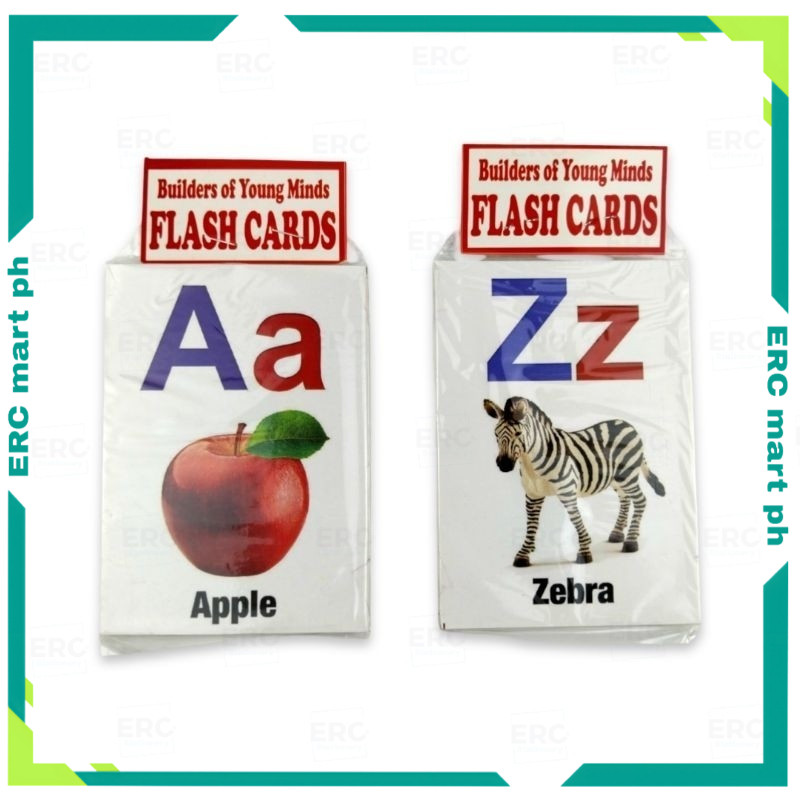 ERC Flash cards Alphabet A-Z, Kids Educational Learning Reader School ...