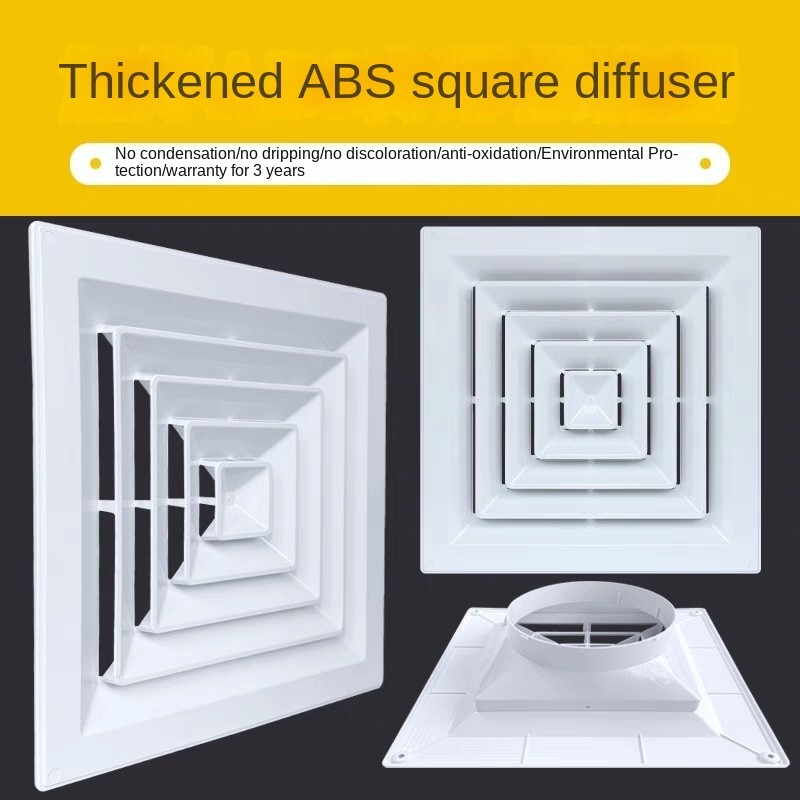 Plastic Steel ABS Diffuser Central Air Conditioner Four-Sided Air ...