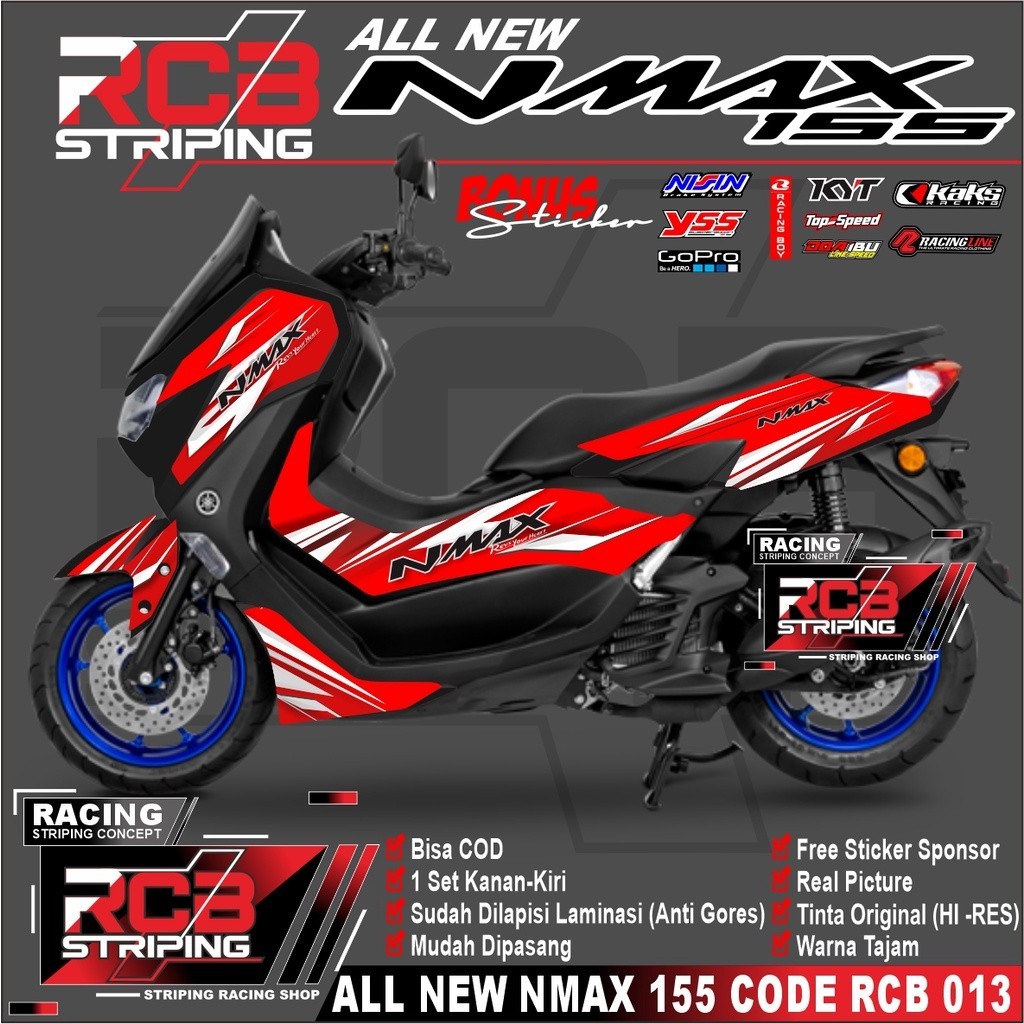 Decal Striping New Nmax 2020-2023/Stripping Nmax 2021/Sticker Nmax 2020 ...