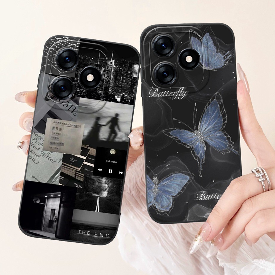 Tecno Spark 10 10c 4g Case Tecno Ki5q Camera Protection New Design 2024 Pattern Soft Silicone