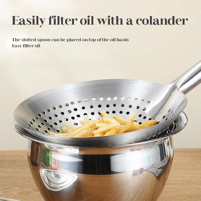 Airfishgo Thicken 304 Stainless Fried Large Colander Steel Strainer ...