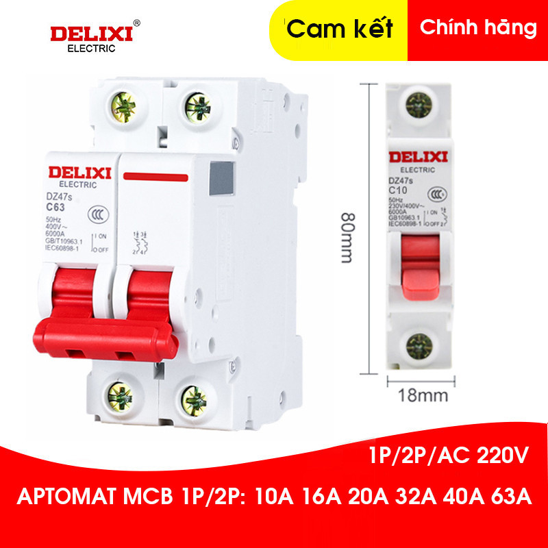 Ace 1P 2p 10A to 63A 220V DELIXI circuit breaker, DELIXI 2p mcb circuit ...