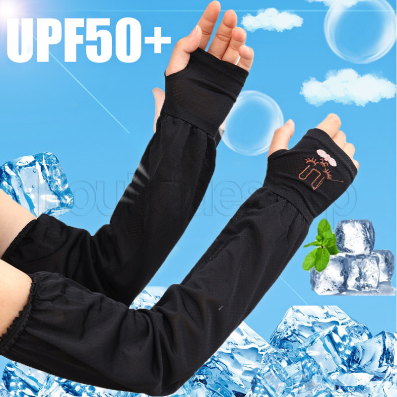 [ Featured ] Ice Silk Sunscreen Sleeves - UV Protection, Cooling ...