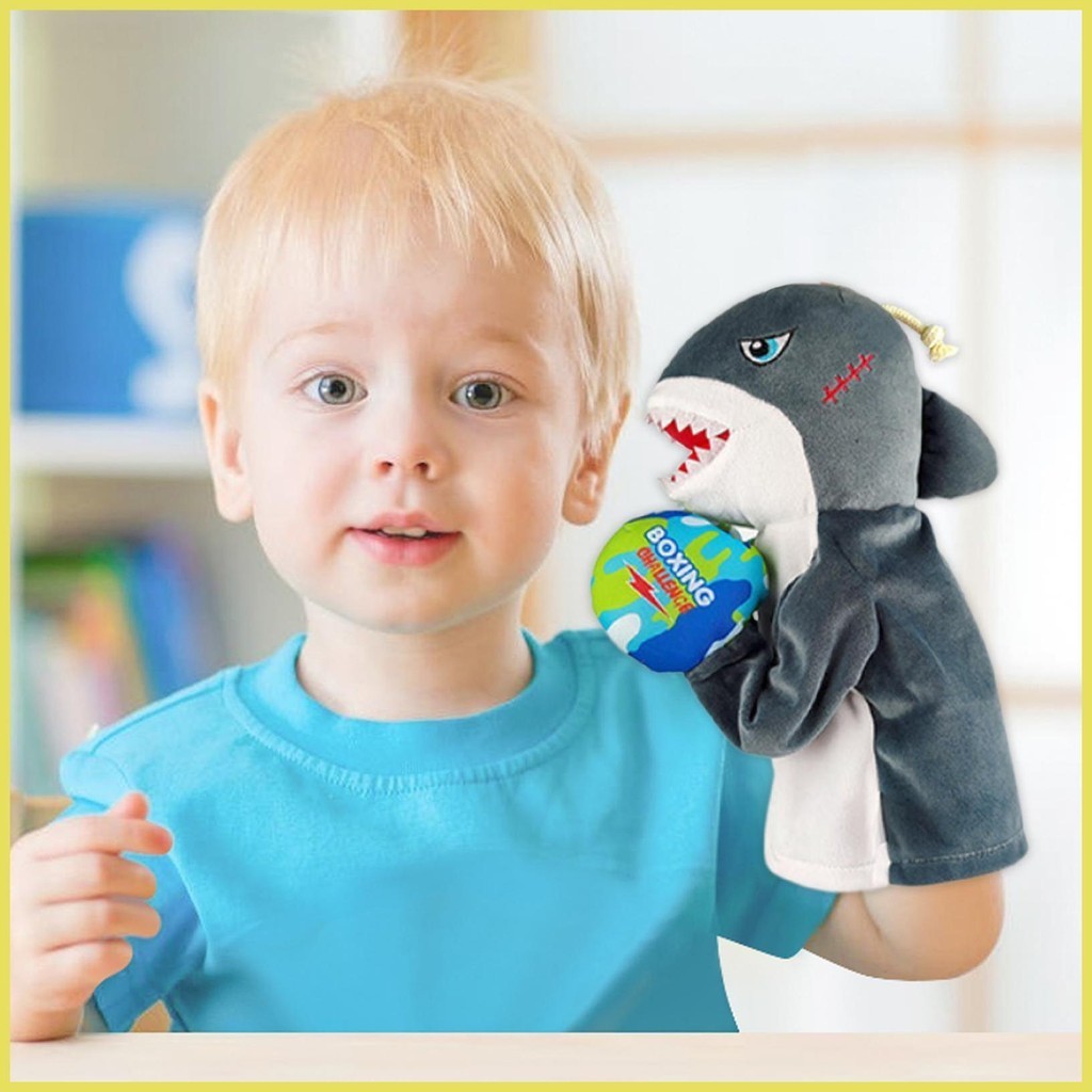 Hand Puppets for Kids Boxing Stuffed Animal Puppet with Sound Plush ...