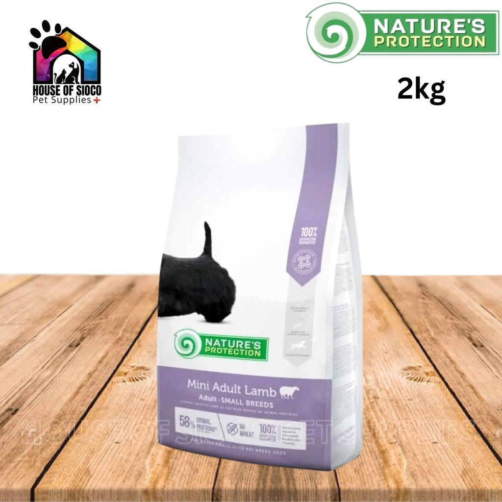 Nature's Protection Mini Adult Lamb Small Breed Dry Dog Food 2kg ...